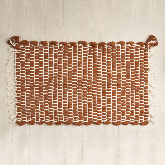 Behind the Hill | Handwoven Rug in Organic Naturally Colored Cotton ...
